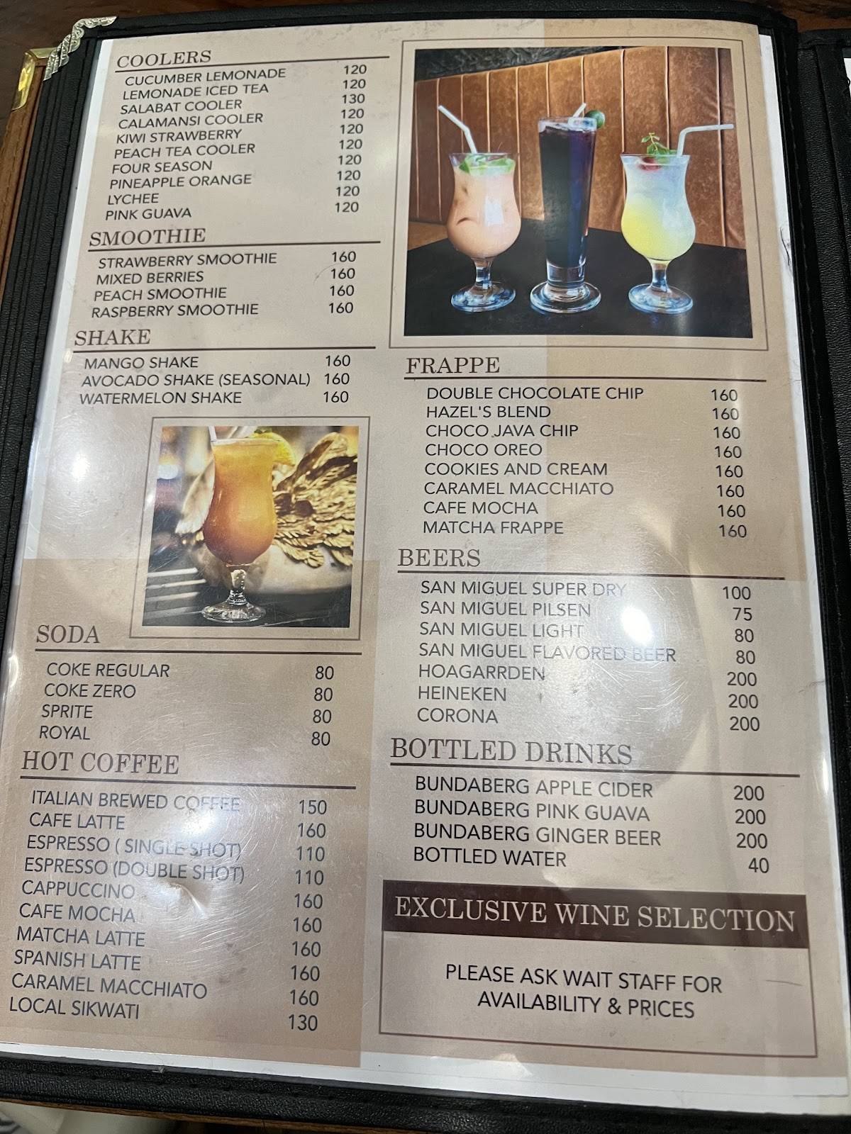 Menu at Verity Restaurant - SM City Butuan, Butuan City, SM