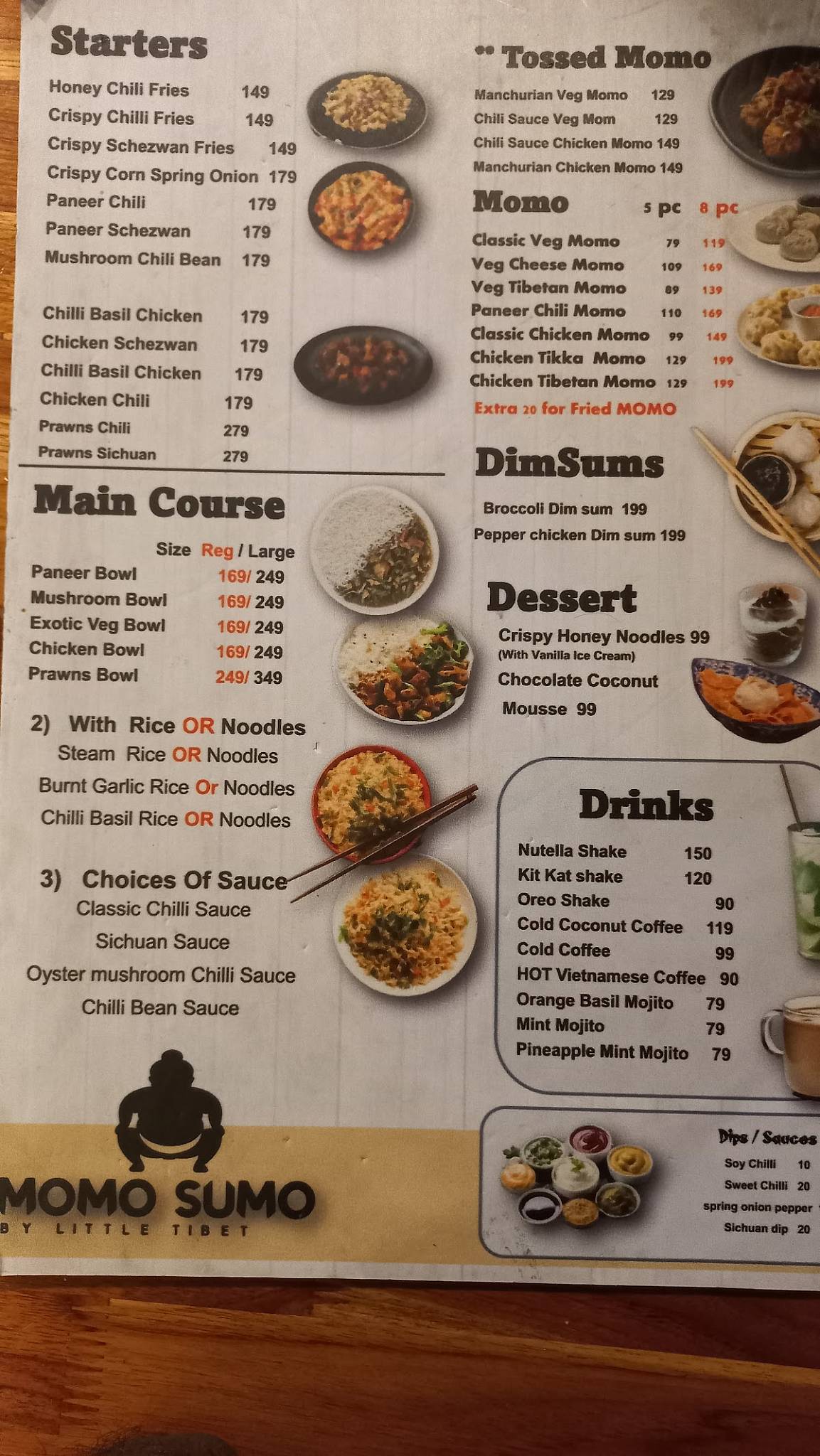 Menu at CAFE SUMO (MOMO SUMO)- Best Restaurant, Latur