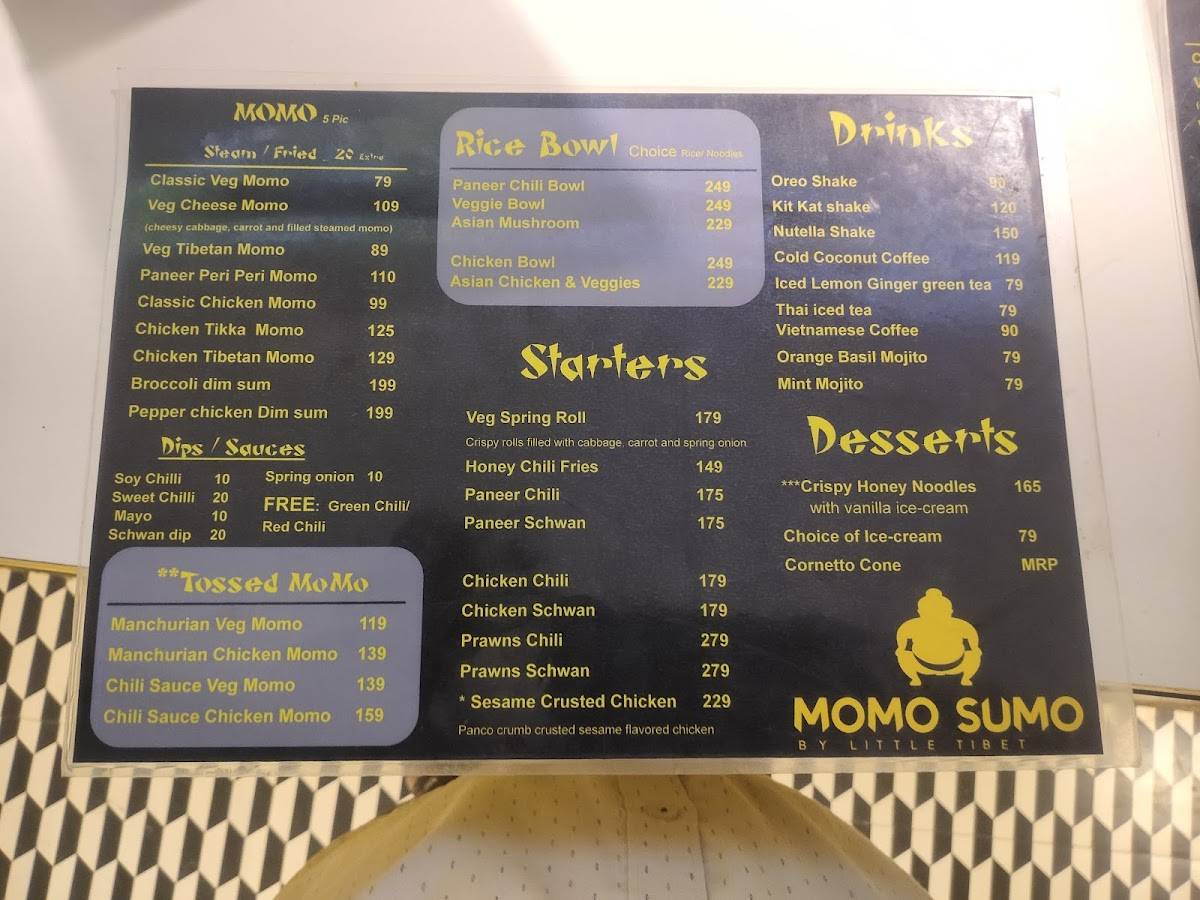Menu at CAFE SUMO (MOMO SUMO)- Best Restaurent, Latur