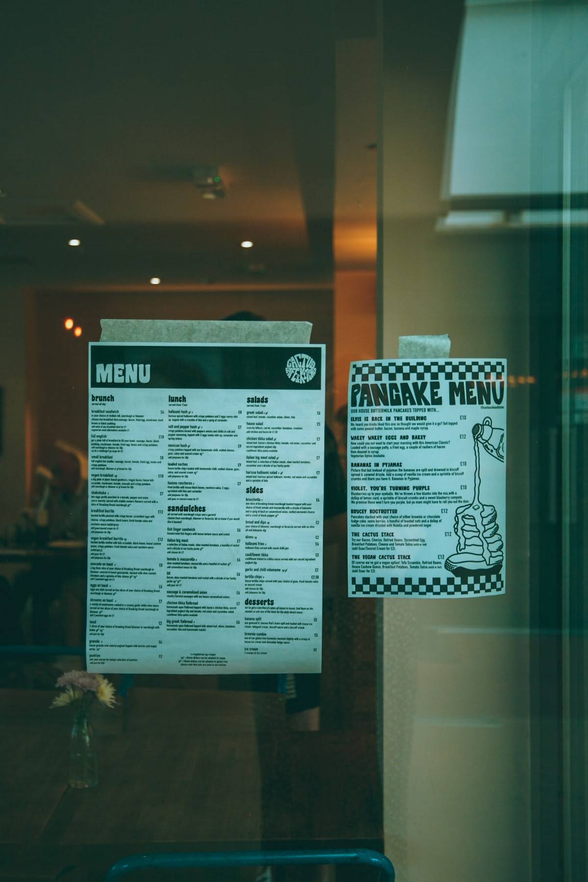Menu at Cactus Cafe & Kitchen, Darlington