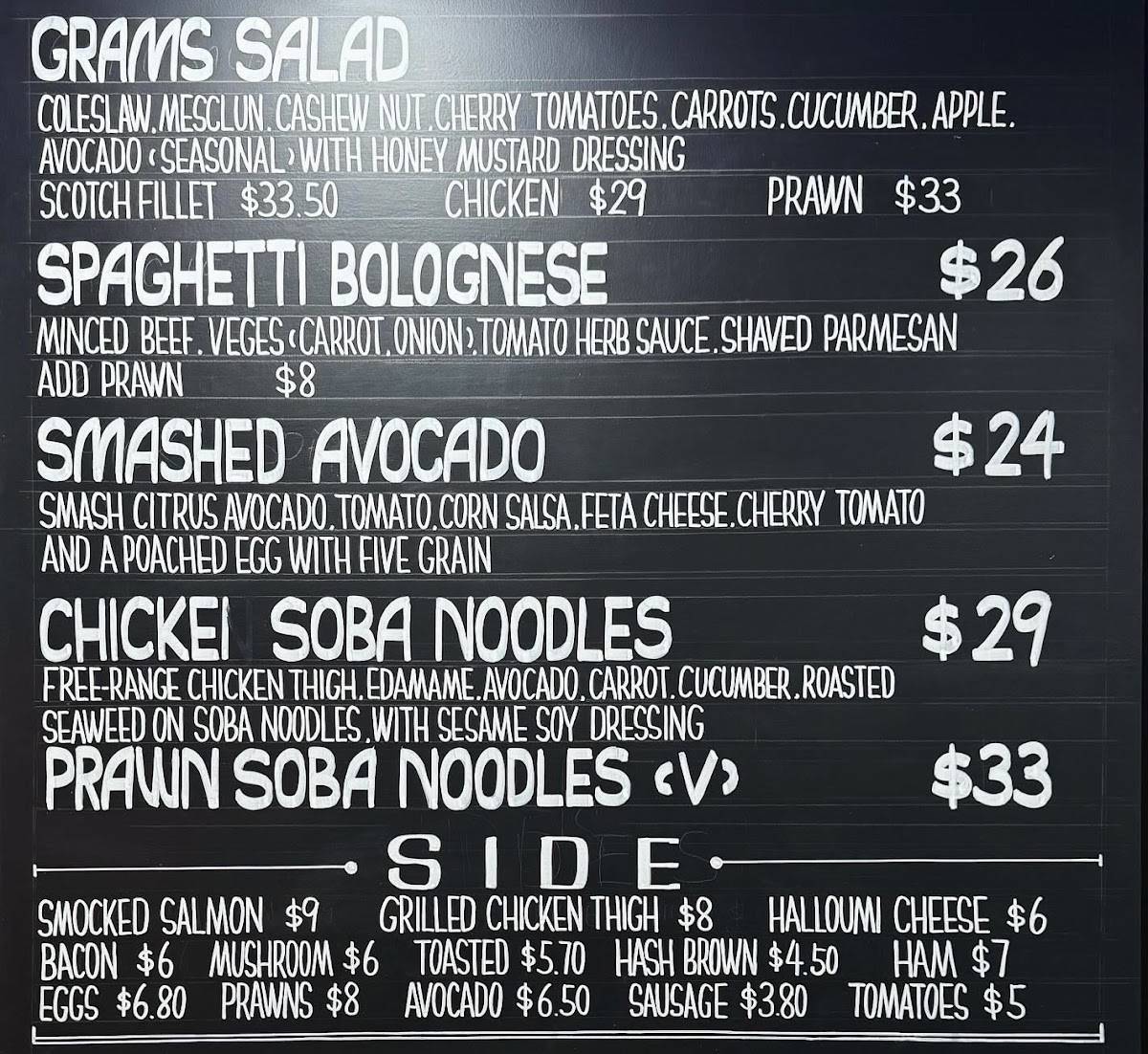 Menu at 21 Grams Cafe & Patisserie, Auckland