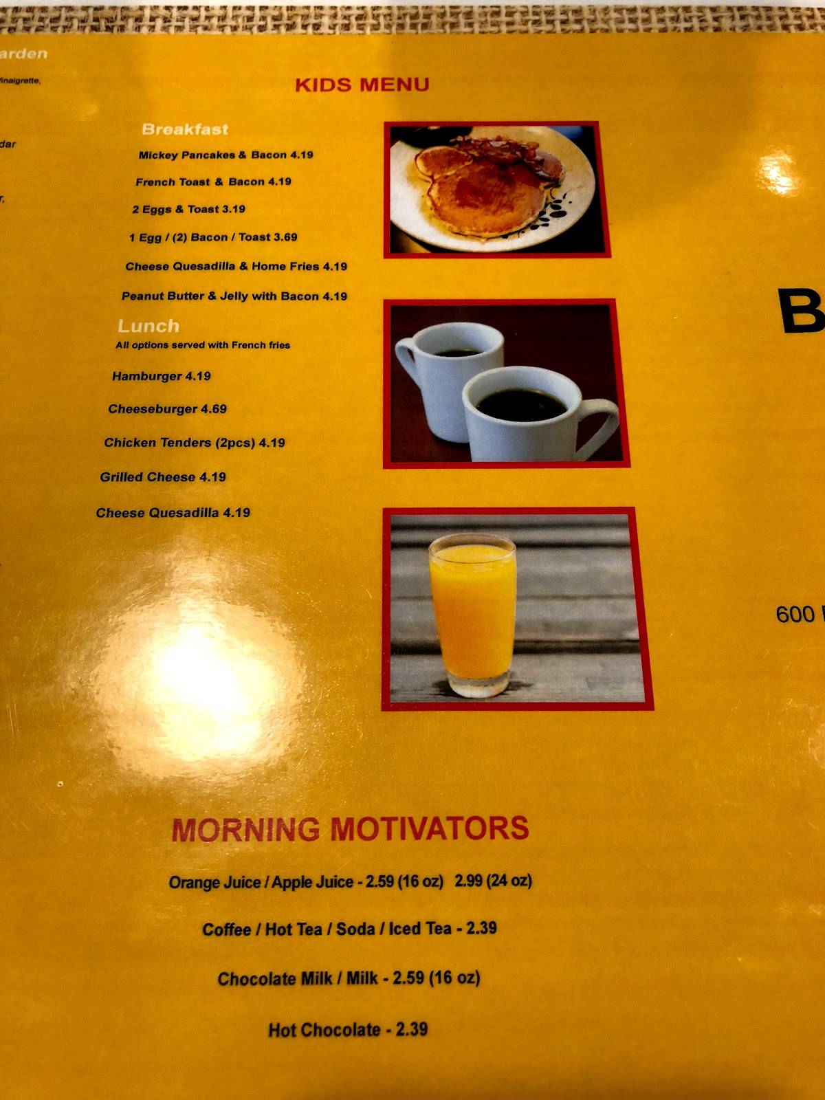 Menu at Boardwalk Cafe, Webster Groves