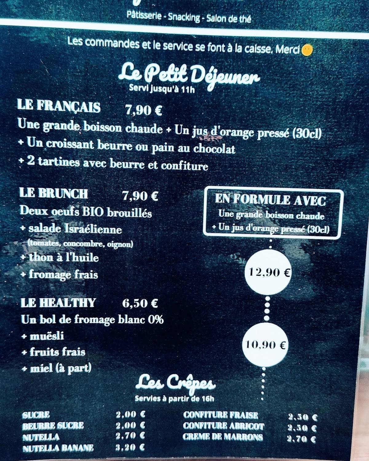 Menu au Boulangerie Gourmandiz, Montpellier