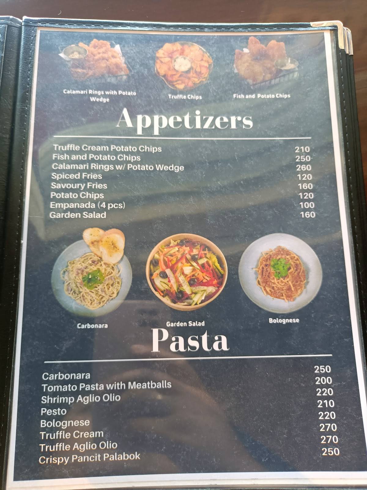 Menu at Caffeine Centrale cafe, Liloan