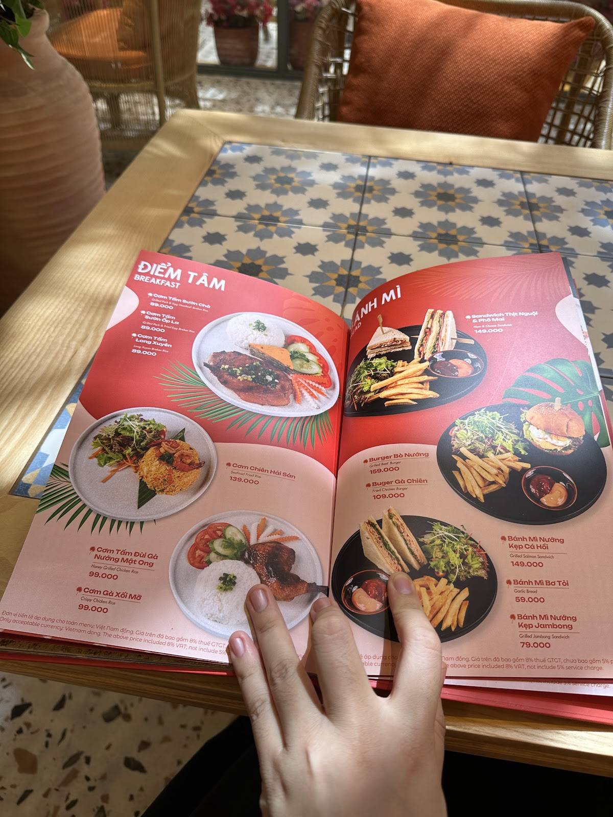 Menu at Casa Cafe, Ho Chi Minh City, 07 Phạm Ngọc Thạch