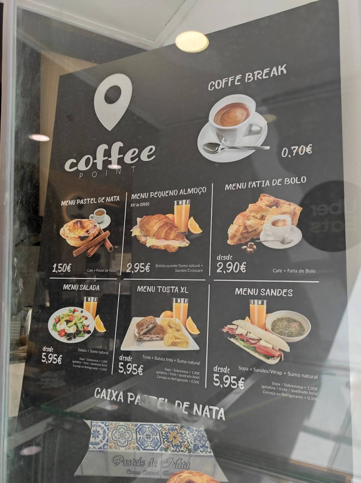 Menu em Coffee Point (Baixa) café, Lisboa