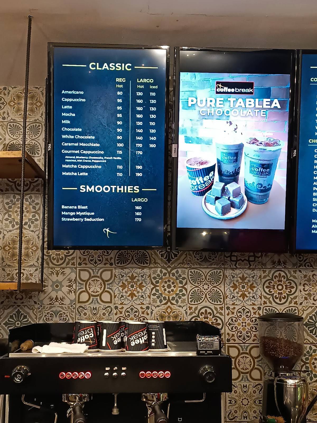 Menu at Coffeebreak METRO Official cafe, Iloilo City, General Luna St