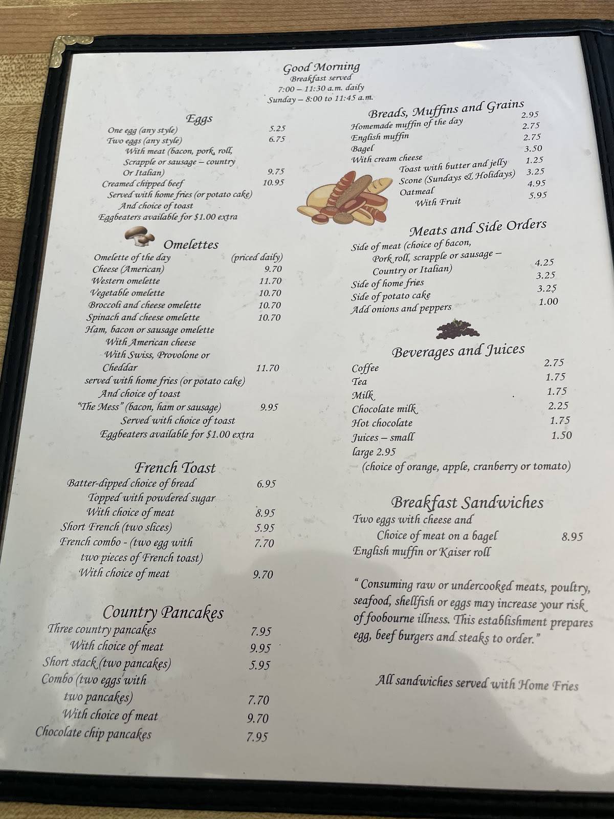 Menu at Cafe Ferraro, Fairless Hills, 523 S Oxford Valley Rd