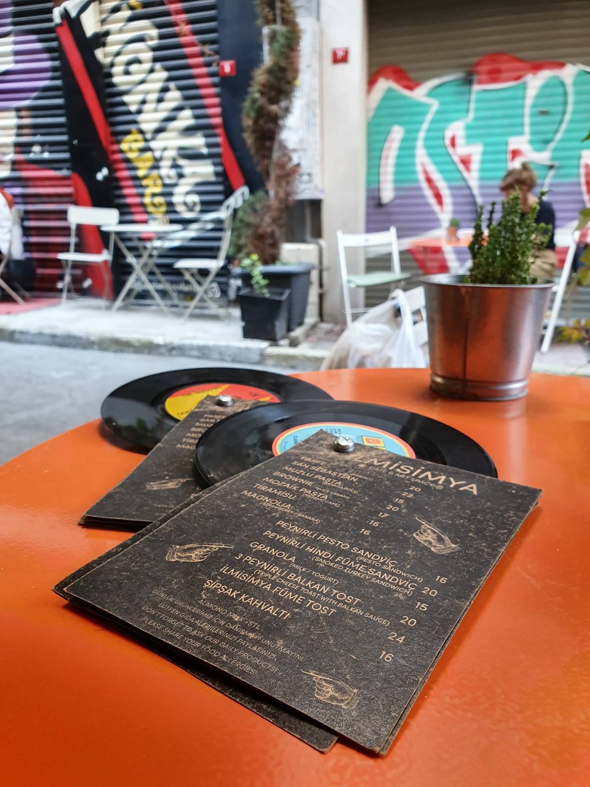 Menu at Grigio karaköy, Istanbul