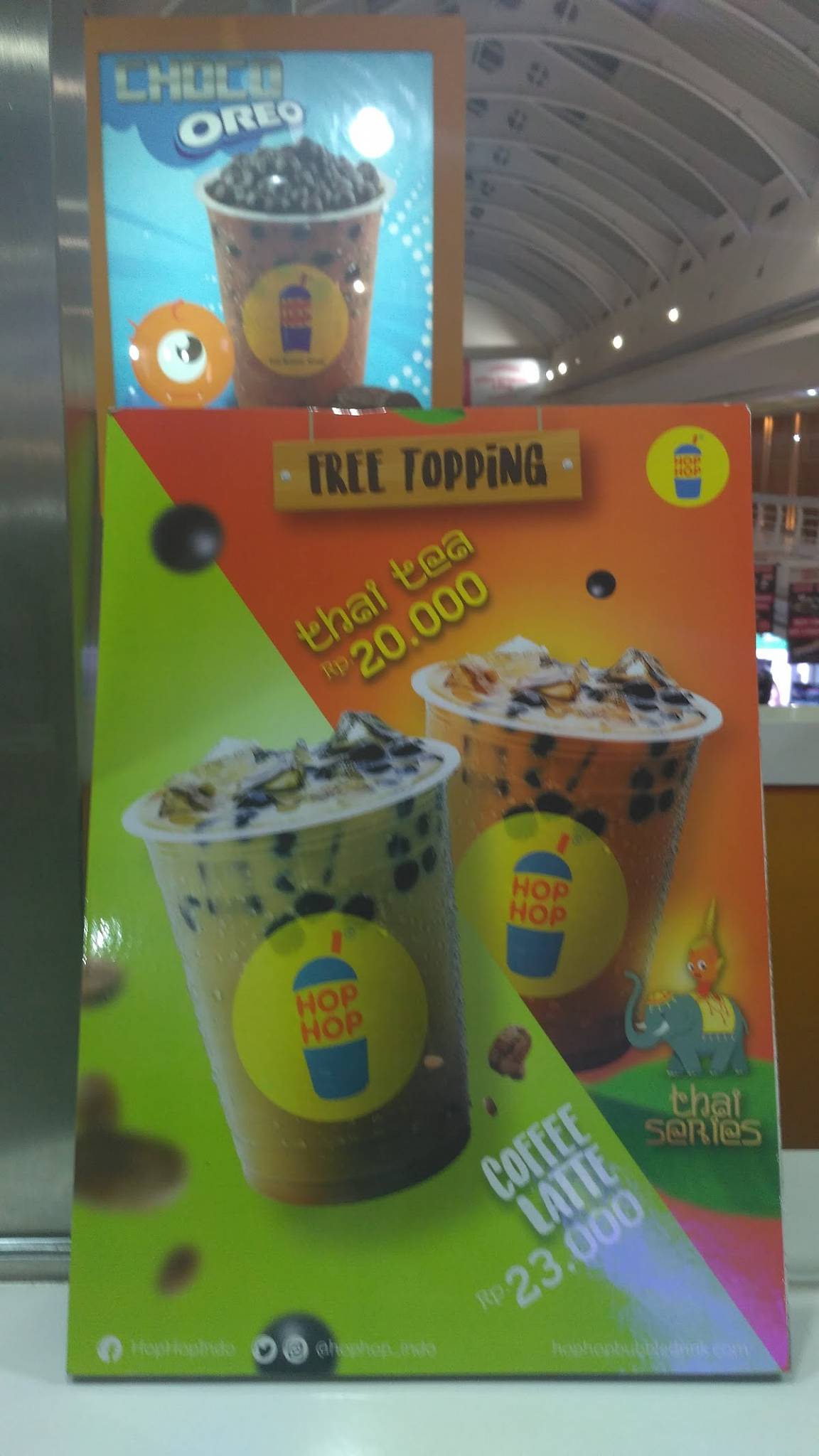 Carta del café Hop Hop Bubble Drink, West Jakarta