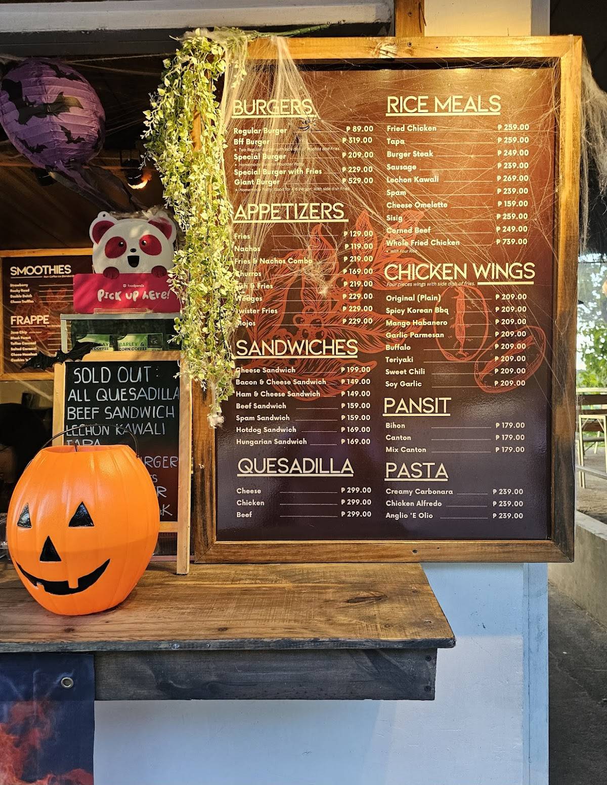 Menu at Café Infinite - Angono Rizal restaurant, Angono