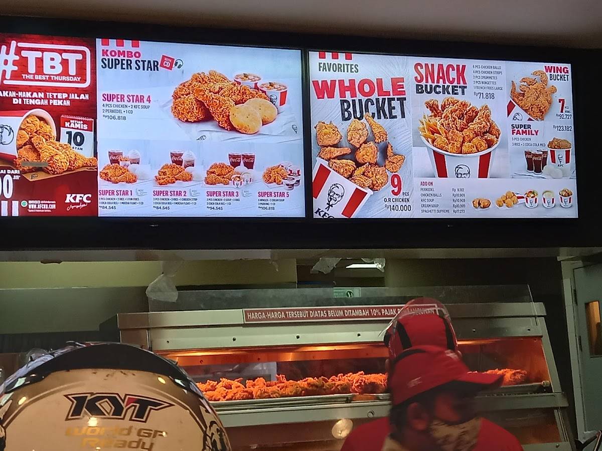 Menu at KFC Metro Margahayu restaurant, Bandung, Jl. Soekarno Hatta No.628
