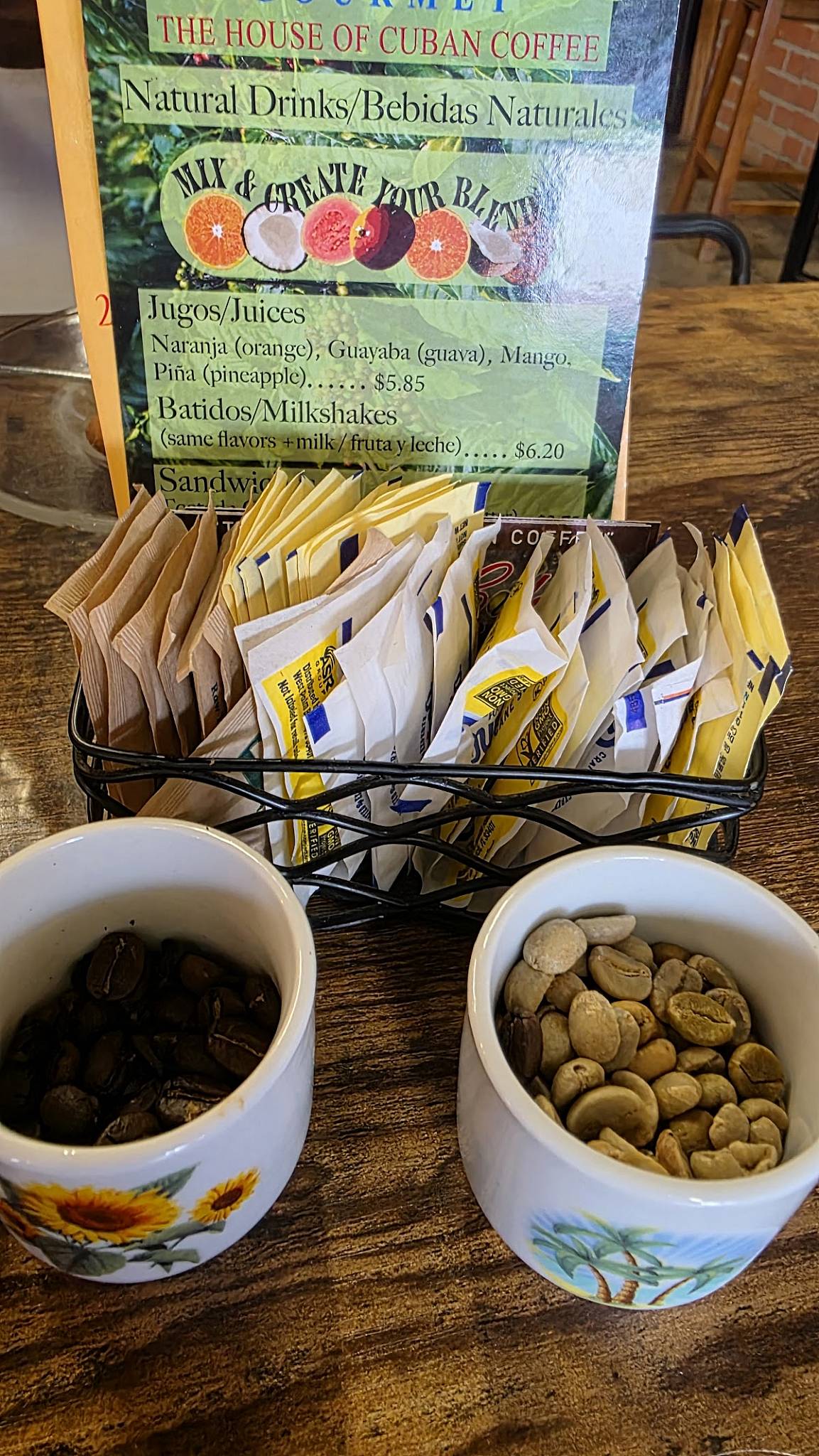 Menu at La Colada Gourmet “THE HOUSE OF CUBAN COFFEE” cafe, Miami