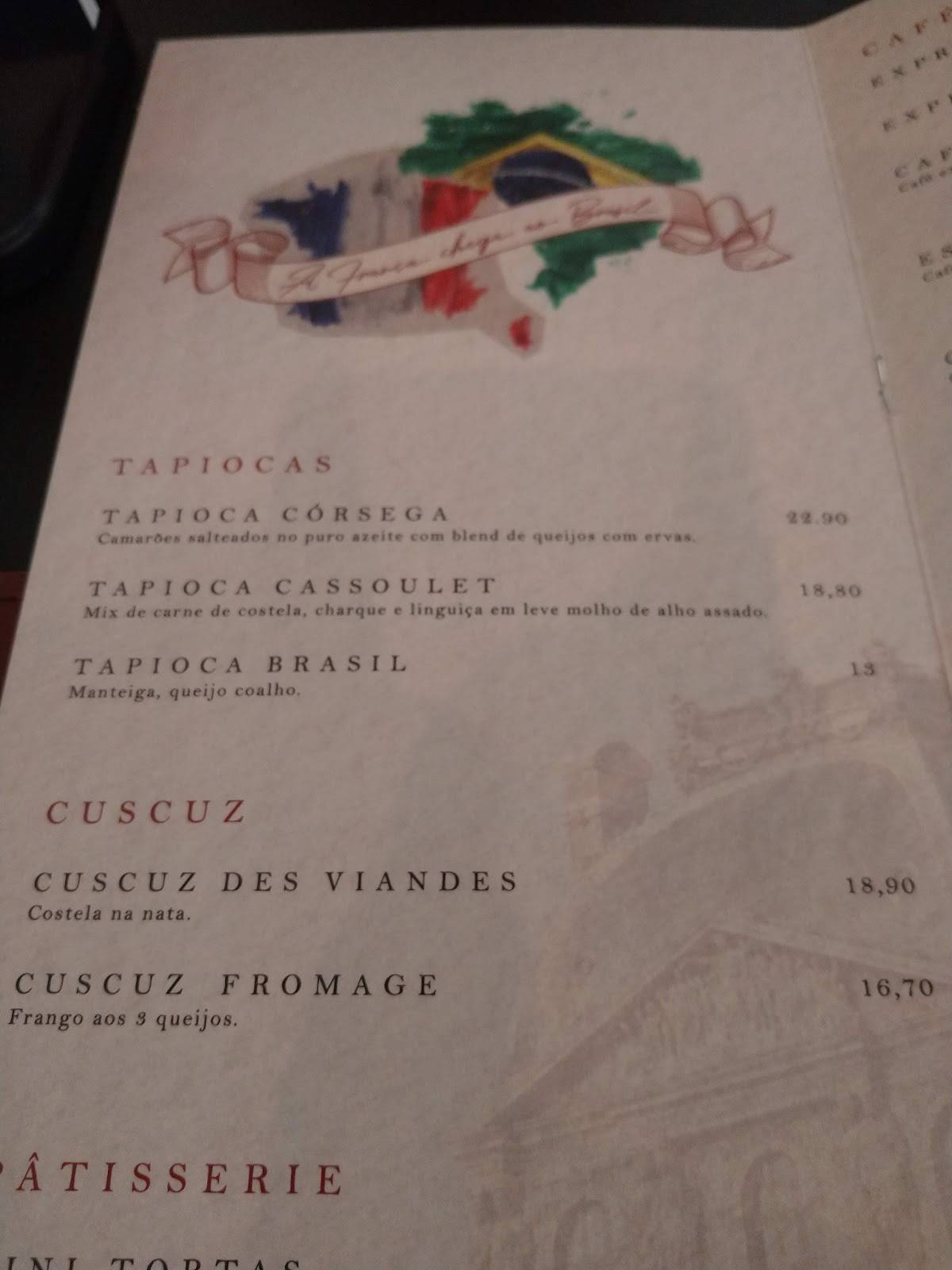 Menu em Louvre Cafeteria & Bistrô, João Pessoa