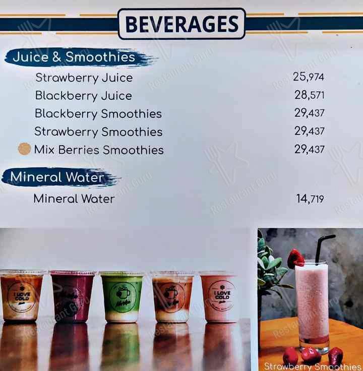 Menu at Marka Coffee & Kitchen cafe, Bandung, Jl. Talaga Bodas No.32