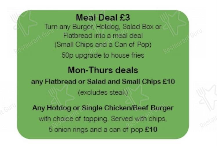 Menu at Mill St Kitchen cafe, Leek
