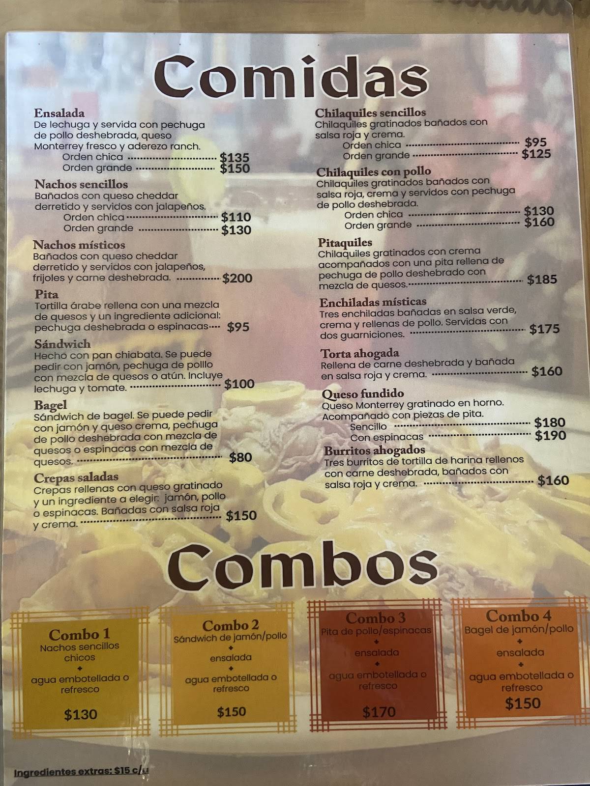 Carta de Cafe Místico, Tijuana
