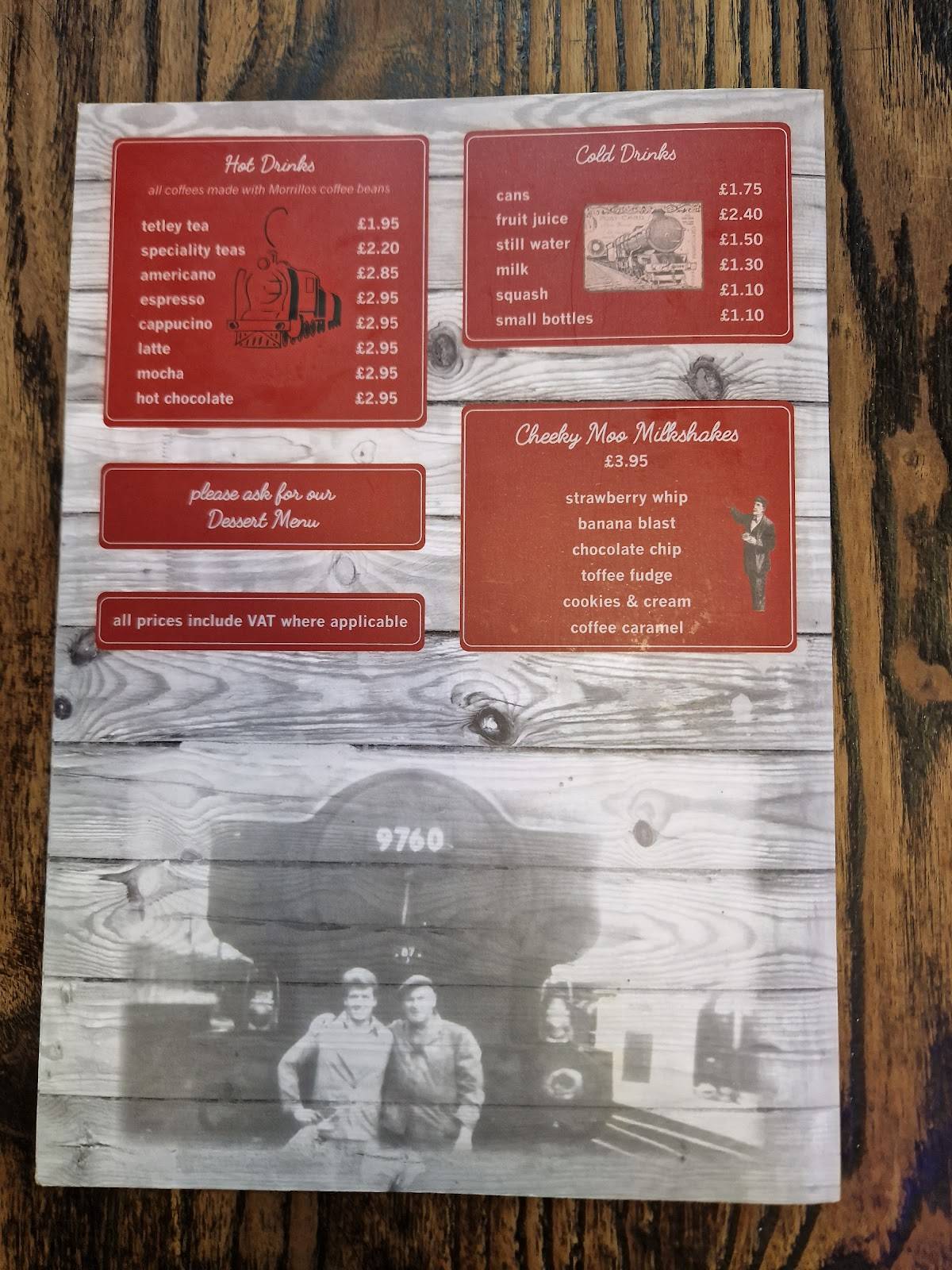 Menu at Old Station Café cafe, Goodwick