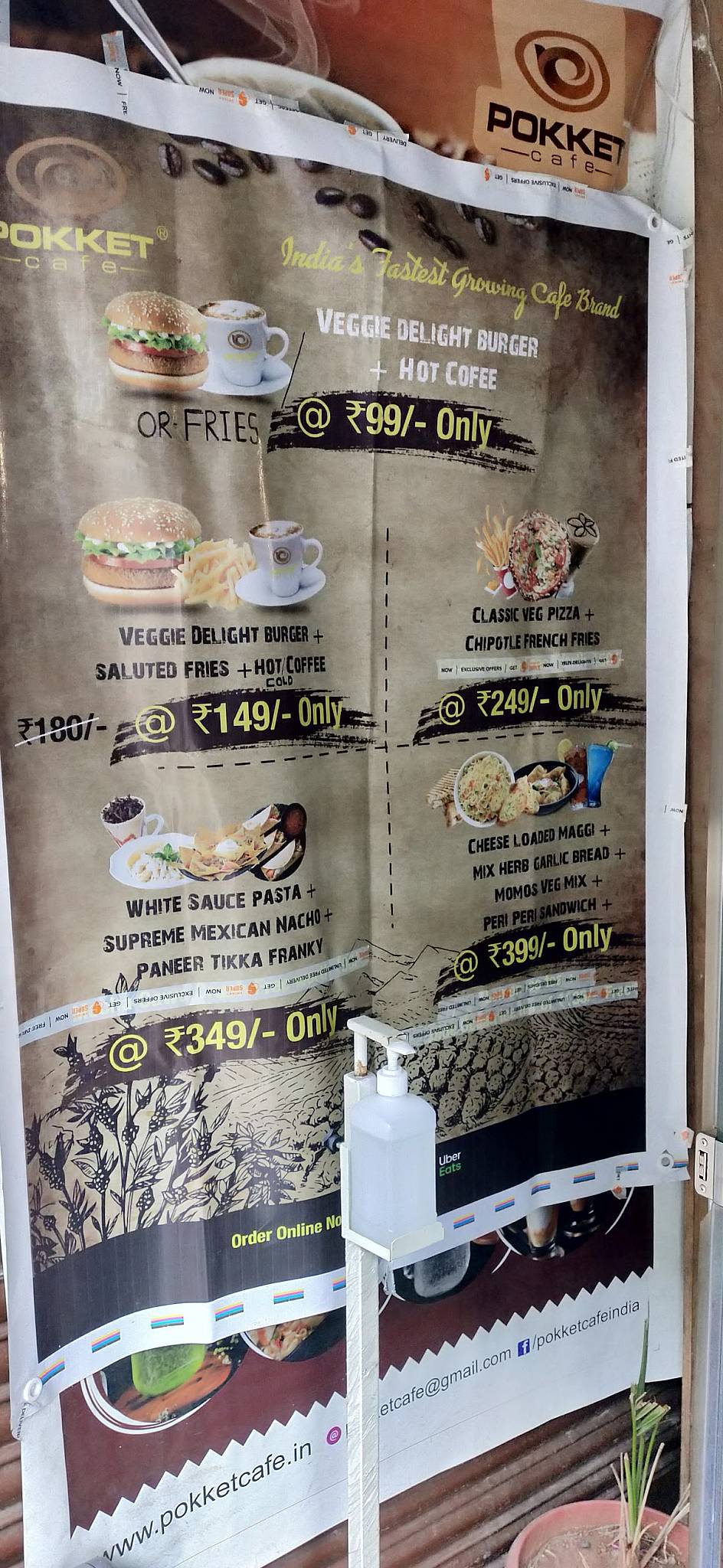 Menu at Pokket cafe Ghatkopar West, Mumbai