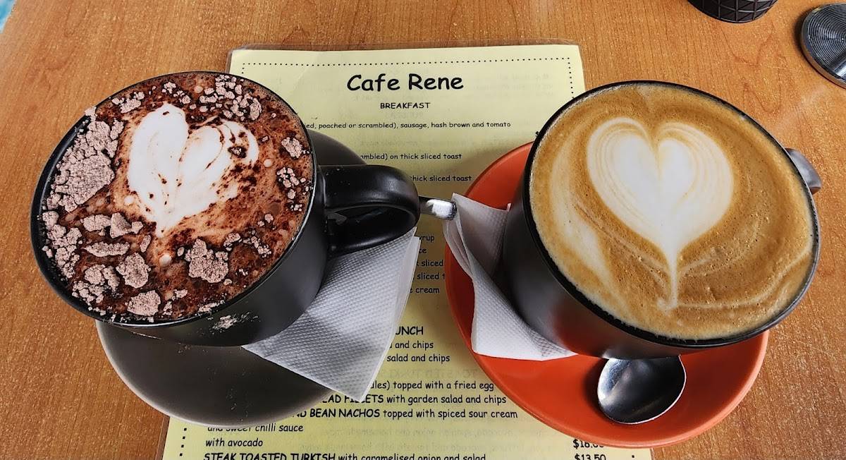 Menu at Cafe Rene, South Nowra