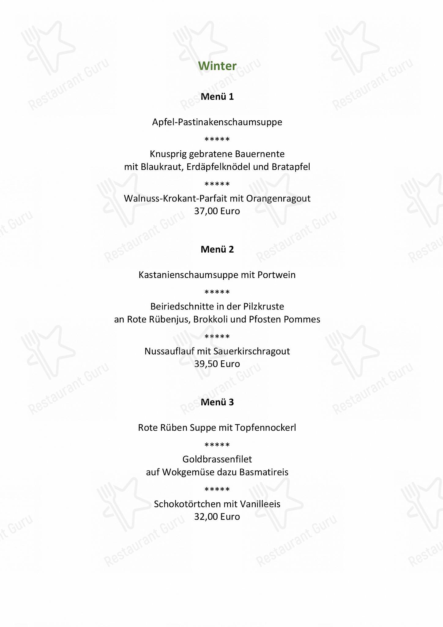 Speisekarte von Cafe-Restaurant Zauner, Bad Ischl