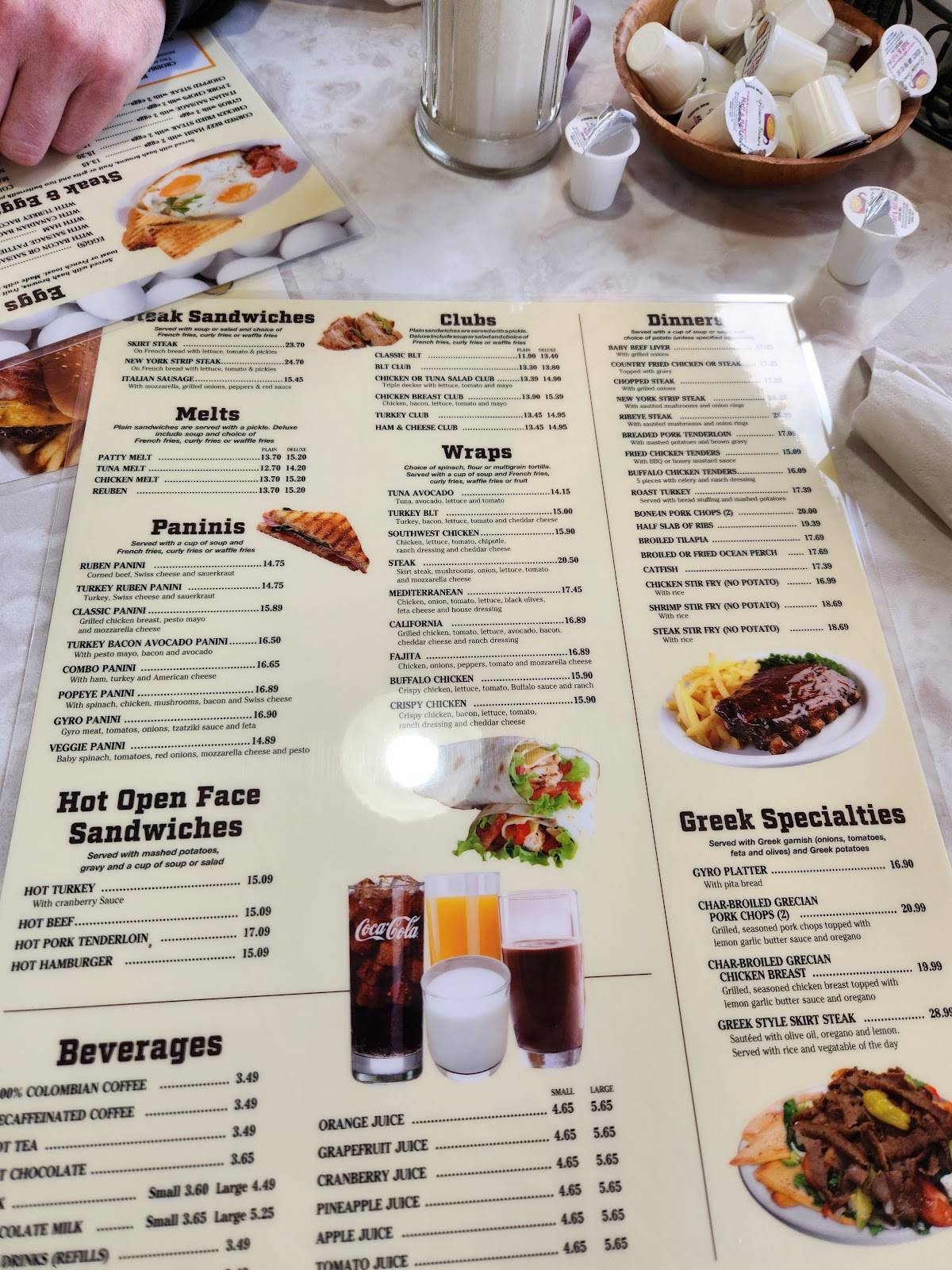 Menu at Cafe Romeo, Romeoville