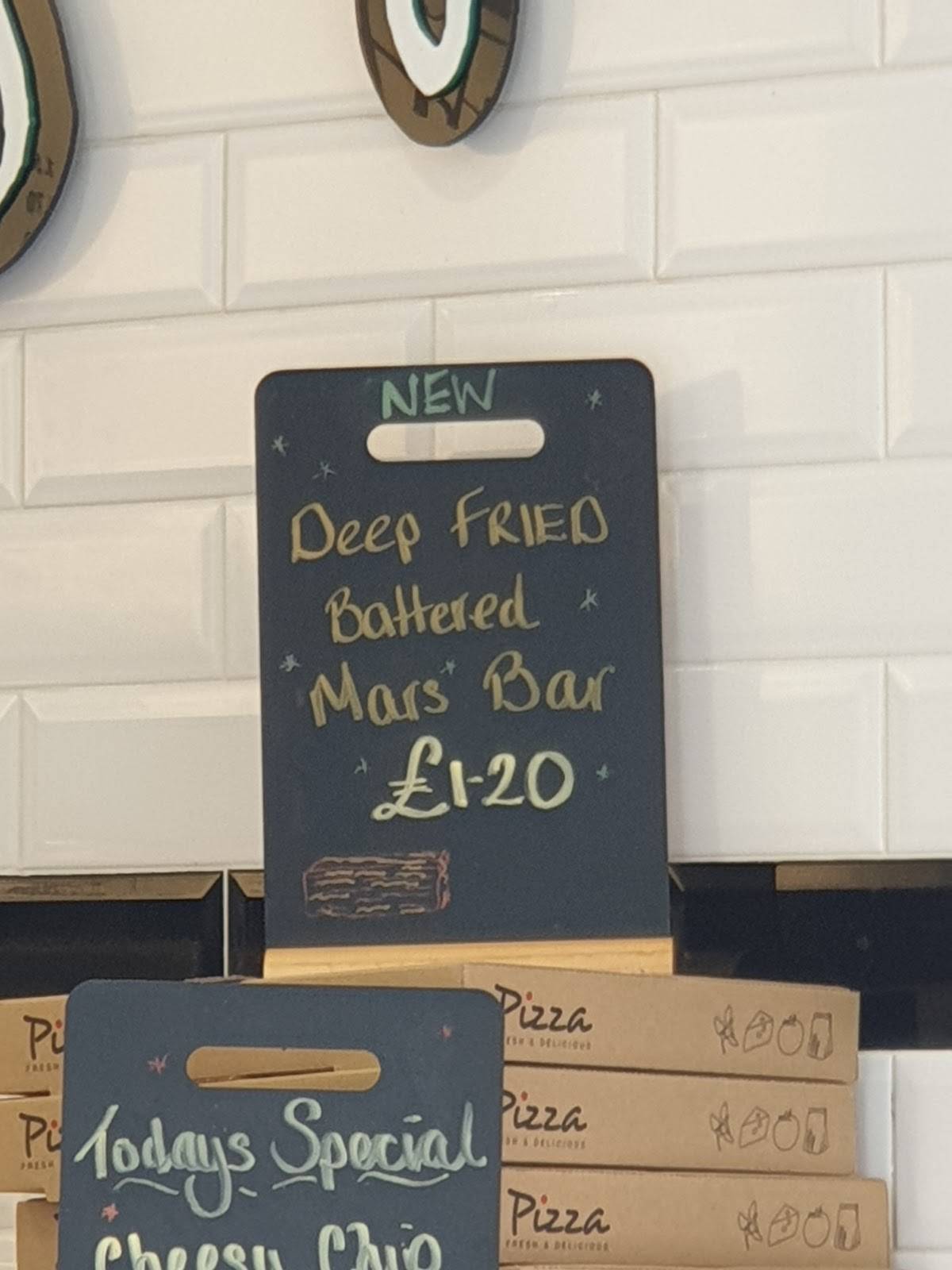 Menu at The Almighty Cod cafe, Hartlepool