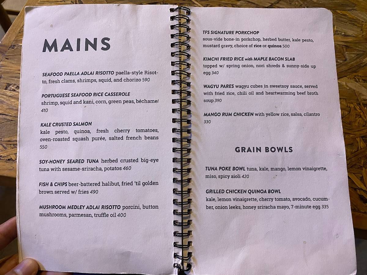 Menu at The Fat Seed Cafe + Roastery, Taguig