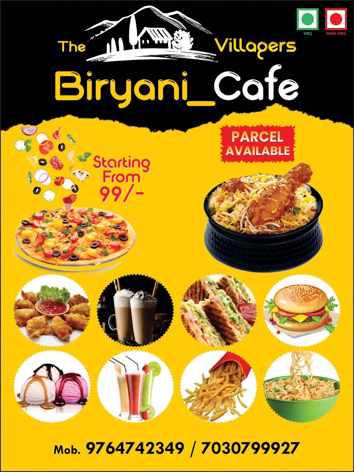 Menu at The VILLAGERS Biryani Cafe, Sangamner
