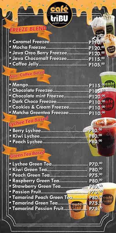 Carta de Café Tribu, Antipolo, J52G+J9J