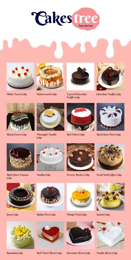 Menu at Cakes tree, Bengaluru