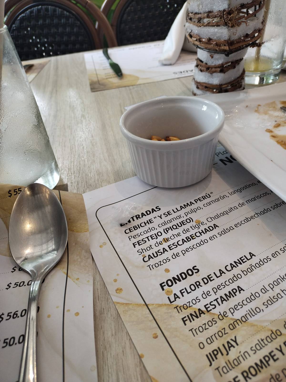 Carta del restaurante La Flor del la Canela, Cali, Av. 6 Bis Nte. # 27-50
