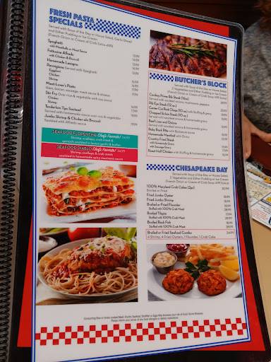 Menu at Cambridge Diner restaurant, Cambridge