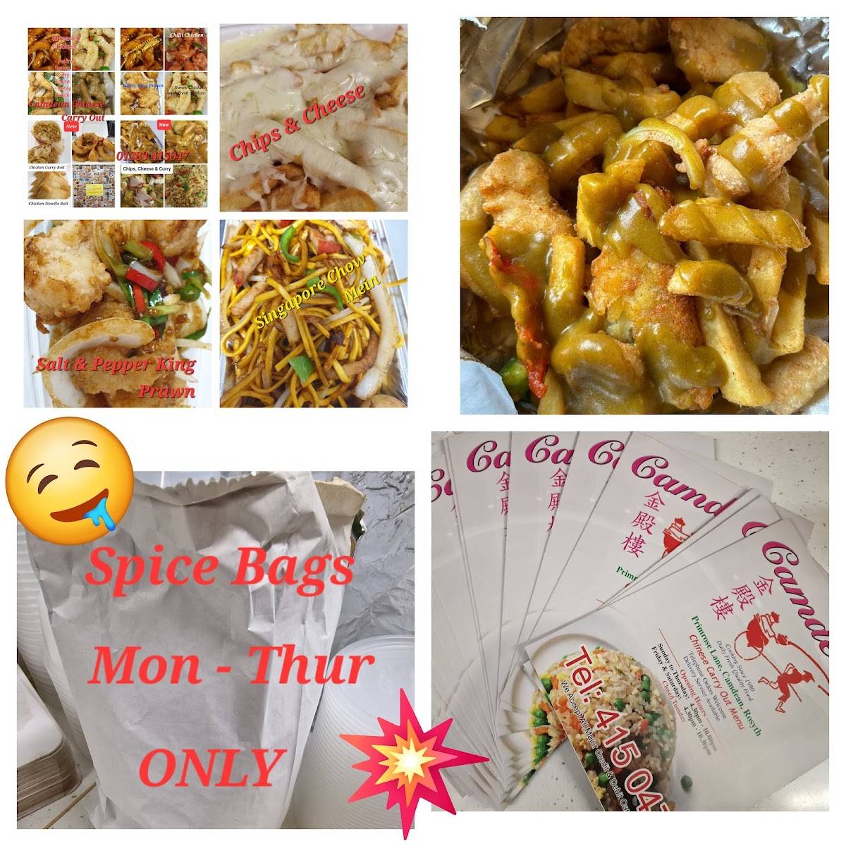 Menu at Camdean Chinese Carry Out fast food, Dunfermline