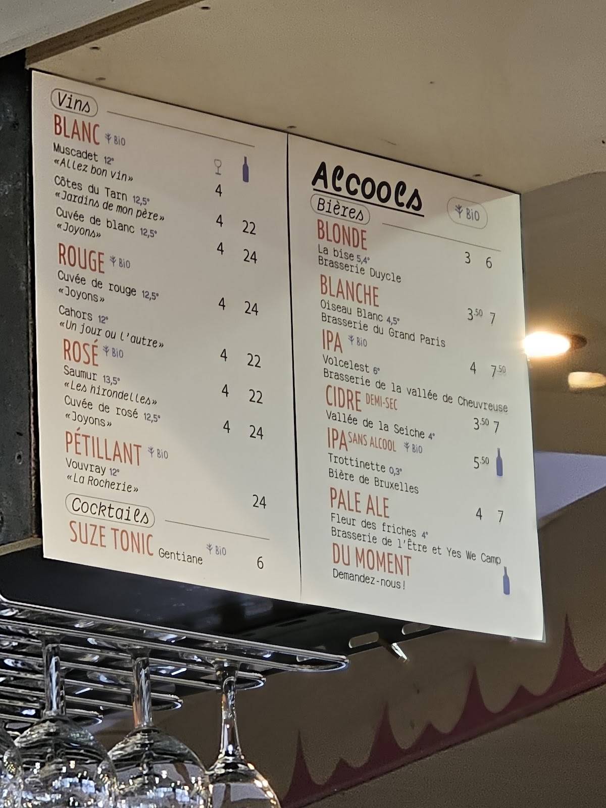 Menu au Cantine de Césure - Bar-Restaurant, Paris