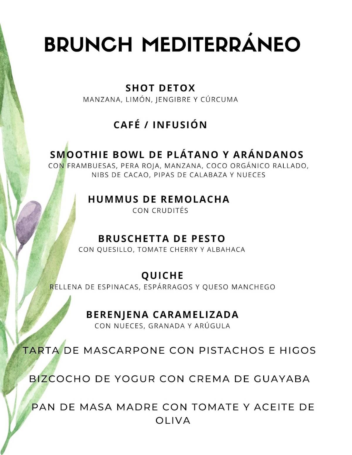 Carta de Casa Celia Restaurante, Oaxaca