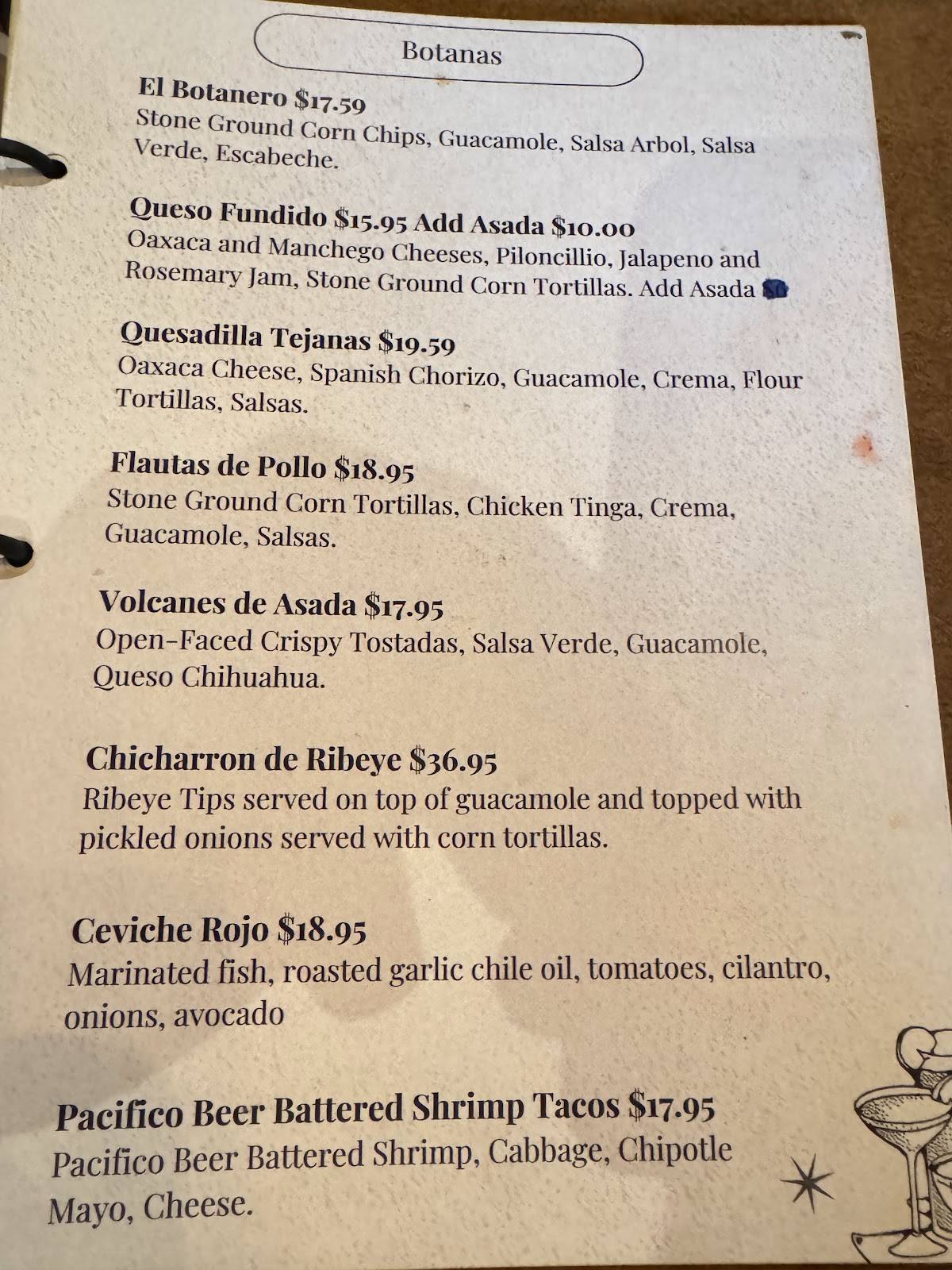 Menu at Casa Hernán Mexican Cantina pub & bar, San Antonio