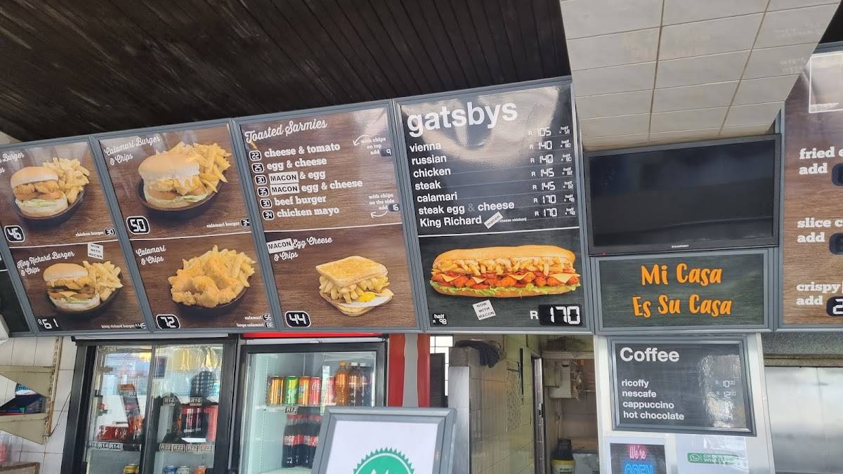 Menu at Casa Mar Fish & Take aways restaurant, Cape Town