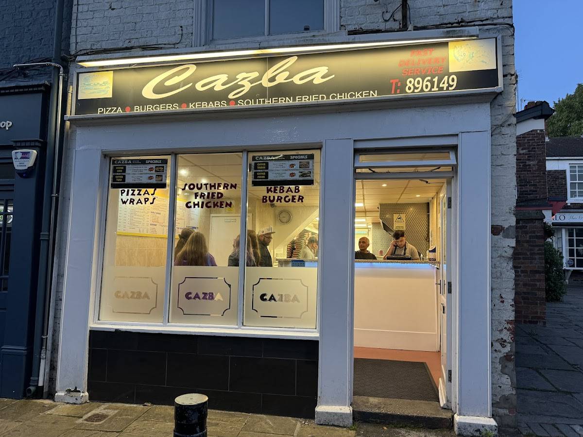 Menu at Cazba restaurant, Hull