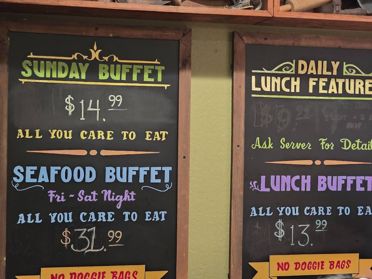 Menu at Cedar Tree Restaurant, Jasper, S Wheeler St