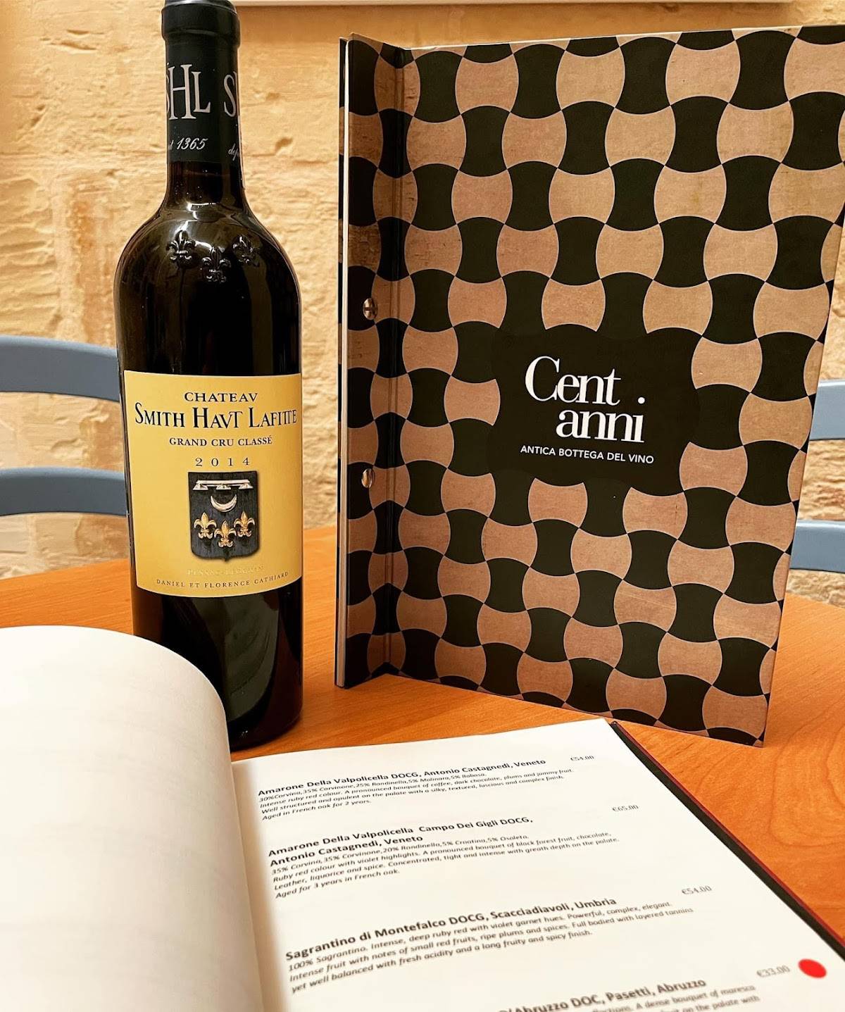 Menu at Cent’Anni Bistro and Wine Bar, Ħal Għargħur