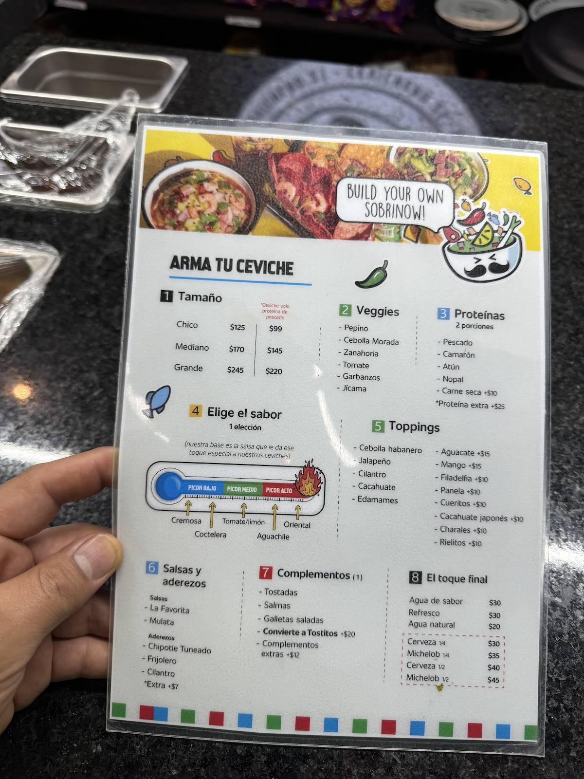 Carta del restaurante Cevichero 21 - Sucursal Eulalio Gutiérrez, Saltillo