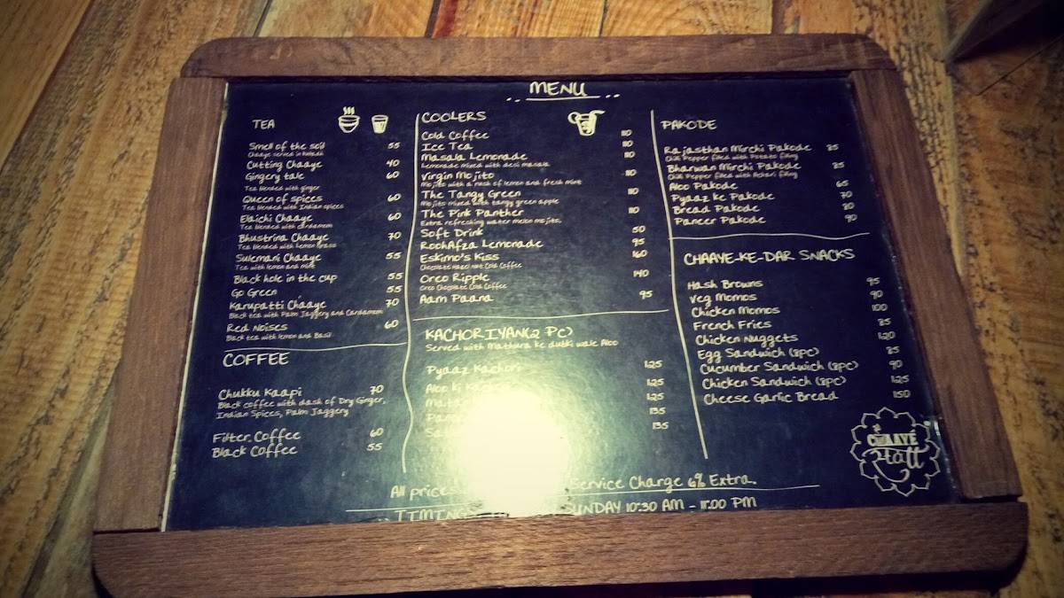 Menu at Chaaye Stall, Bengaluru, 39