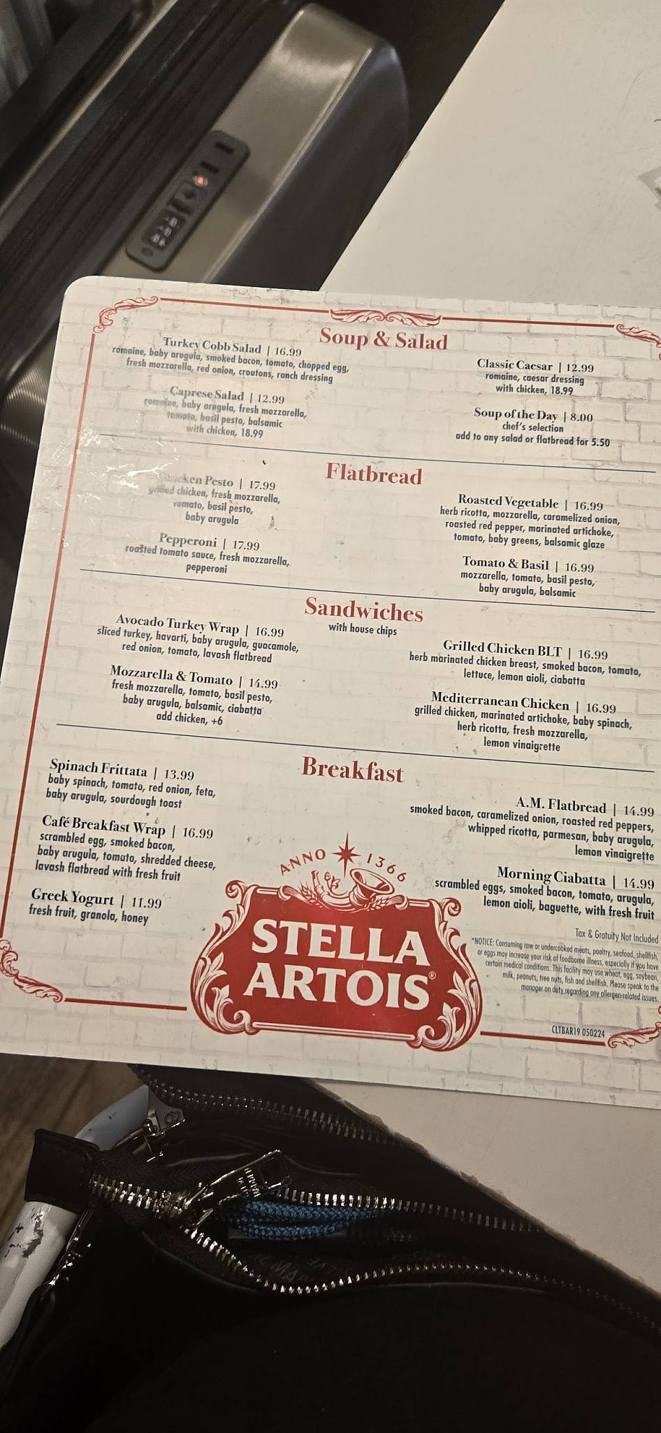 Menu at Chalice Café cafe, Charlotte, Josh Birmingham Pkwy