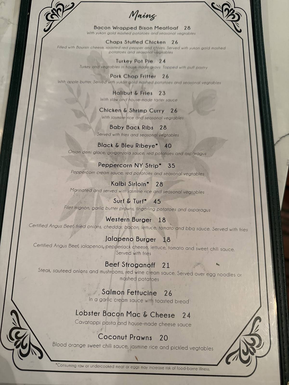 Menu at Chaps Diner and Bakery Spokane, Spokane