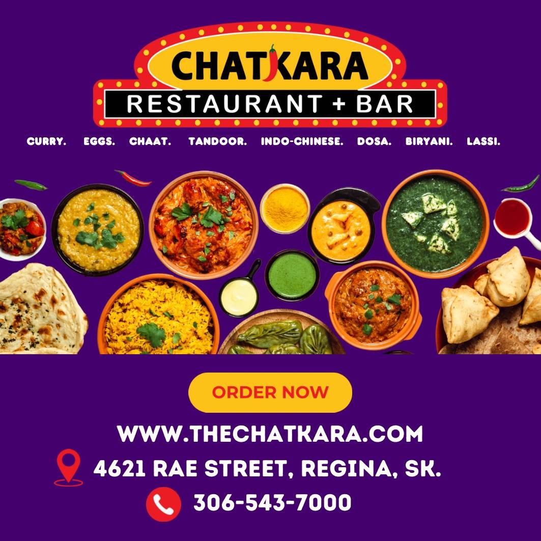 Menu at Chatkara Restaurant + Bar, Regina