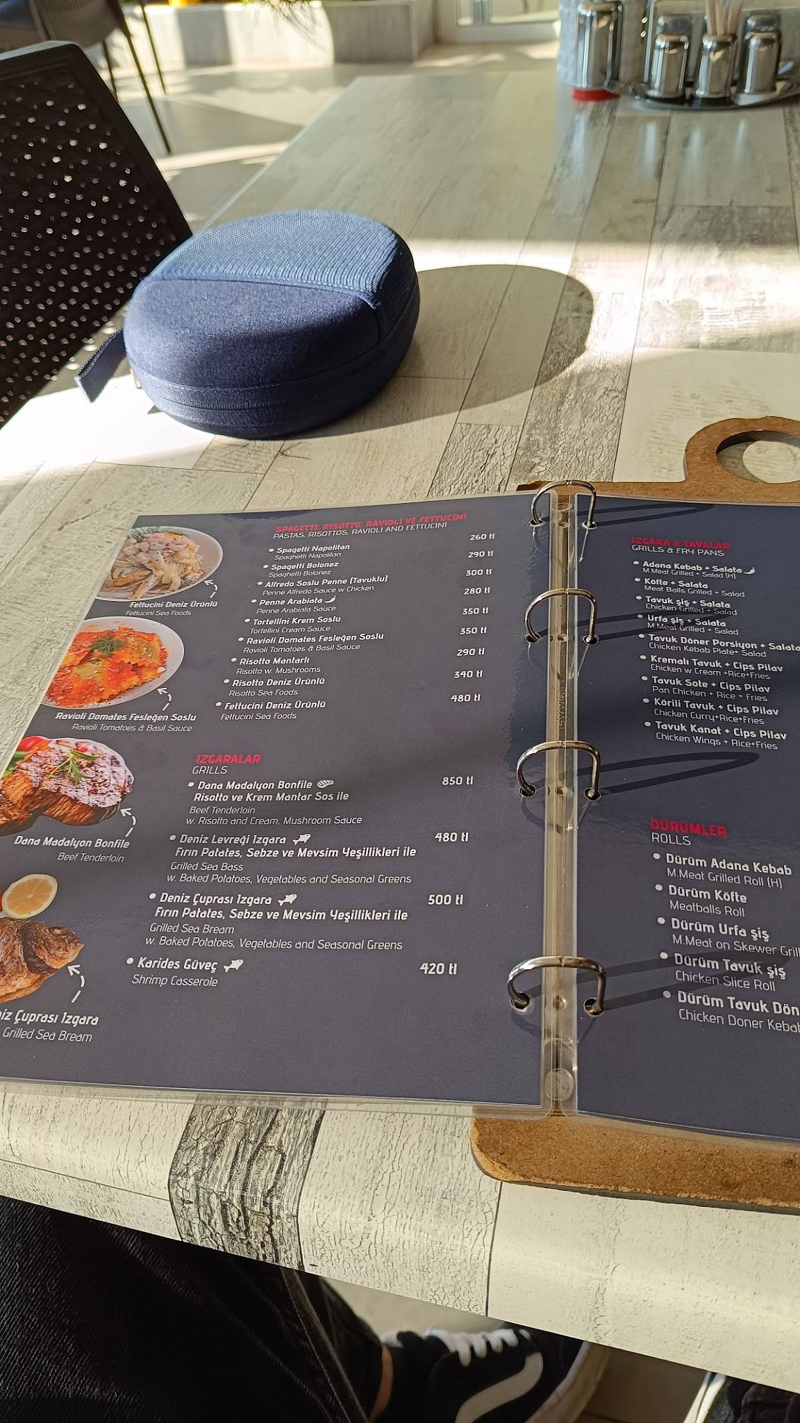 Carta de Chef'Q Restaurant, Antalya, Şirin Sk. no:10