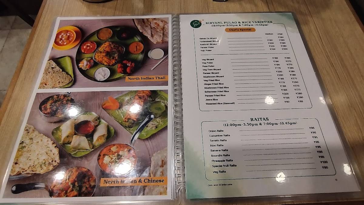 Menu at Geetham Veg Restaurant Navalur, Chennai