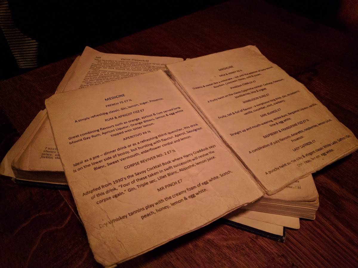 Menu at Prohibition pub & bar, Chester