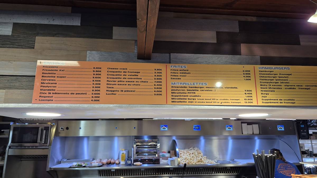 Menu au Chez Jojo restaurant, Erquelinnes